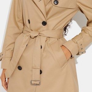 Coach | Jackets & Coats | Nwt Coach Outlet Solid Mid Trench | Poshmark